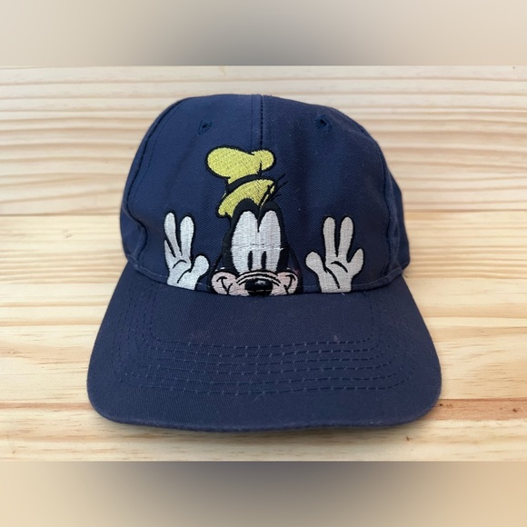 Disney | Accessories | Disney Kids Goofy Snapback Cap Hat Navy Snap ...